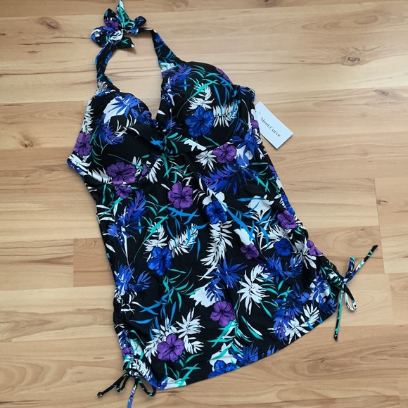 Meet.Curve | Swim | Meetcurve Halter Top Tankini Xl Nwt | Poshmark